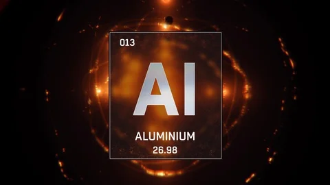 Aluminium as Element 13 of the Periodic ... | Stock Video | Pond5