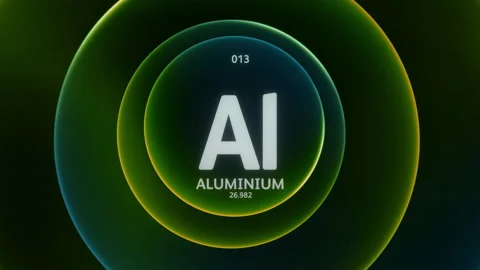Aluminium Periodic Table Science Content... | Stock Video | Pond5