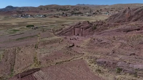 Amaru Muru, Peru, Descending Drone Clip ... | Stock Video | Pond5