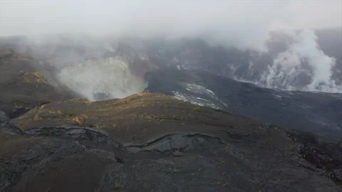 Amazing aerial footage of Mauna Loa, and... | Stock Video | Pond5