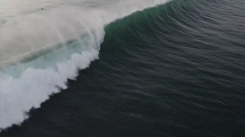 Amazing aerial view of foamy ocean wave ... | Stock Video | Pond5