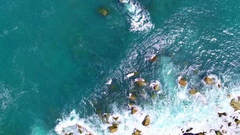Amazing Aerial view top down from above ... | Stock Video | Pond5