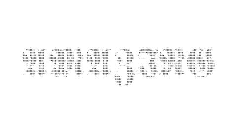 Amazing ascii word animation loop on whi... | Stock Video | Pond5