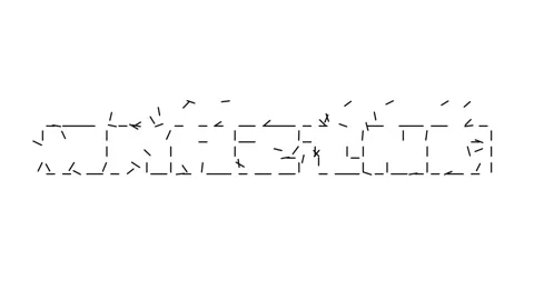 Amazing ascii word animation loop on whi... | Stock Video | Pond5