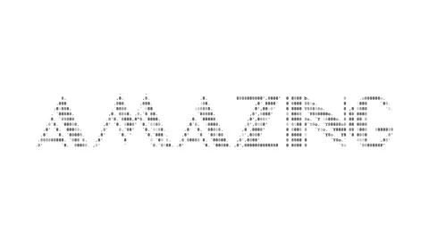 Amazing ascii word animation loop on whi... | Stock Video | Pond5