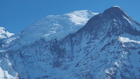 Amazing close up to the perennial glacie... | Stock Video | Pond5