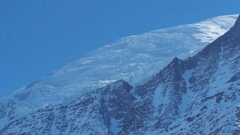 Amazing close up to the perennial glacie... | Stock Video | Pond5