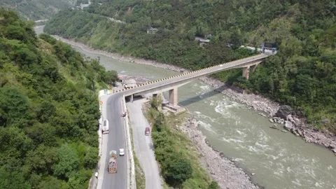 Amazing Drone View of Kohala Bridge, Kas... | Stock Video | Pond5