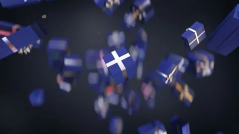 Amazing exploding gift boxes in slow mot... | Stock Video | Pond5