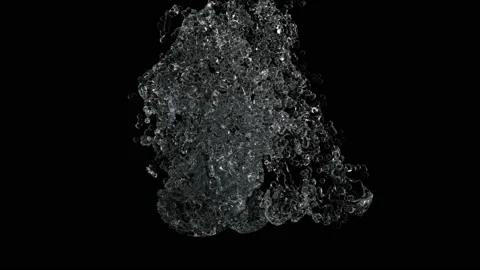 Amazing Falling Object in Water Splash ... | Stock Video | Pond5