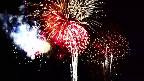 Amazing Fireworks animation 4k Loop | Stock Video | Pond5