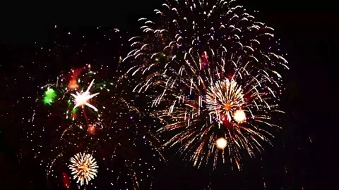 Amazing Fireworks animation 4k Loop | Stock Video | Pond5