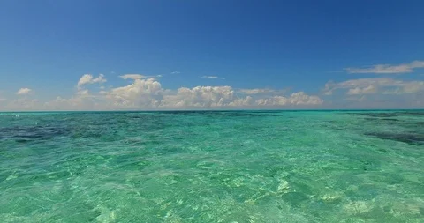 The Amazing Green Sea Water Moving Aroun... | Stock Video | Pond5