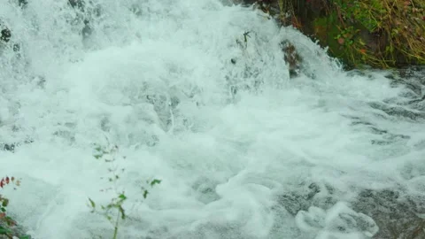 Amazing horizontal view of splashing wat... | Stock Video | Pond5