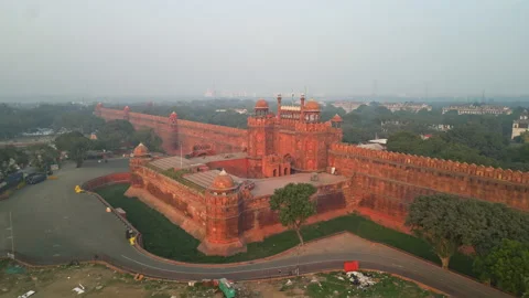 Red fort drone view store