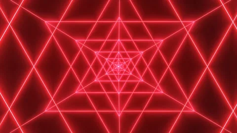 Amazing red color neon light tunnel anim... | Stock Video | Pond5