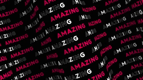 Amazing red pink promo text flow on the ... | Stock Video | Pond5