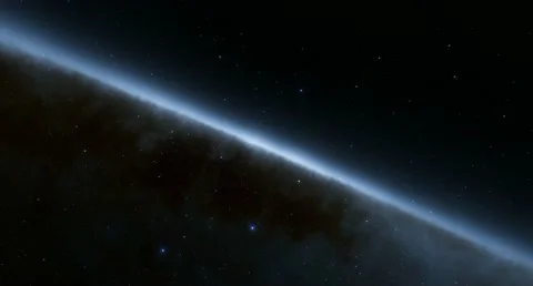 Amazing star trails. Flying in space pas... | Stock Video | Pond5