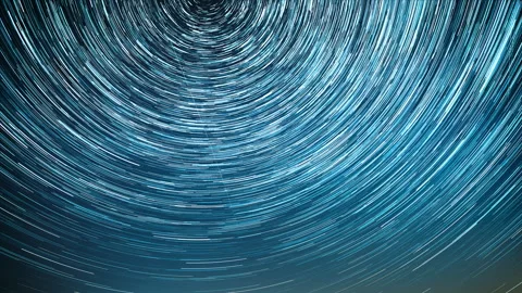 Amazing Stars Effects In Sky. Star Trail... | Stock Video | Pond5