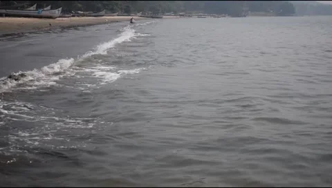 Amazing view of Arabian sea during the m... | Stock Video | Pond5