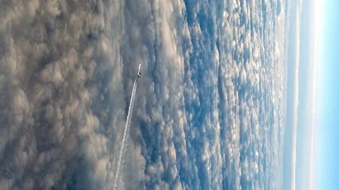 Amazing view from cockpit of flying airp... | Stock Video | Pond5