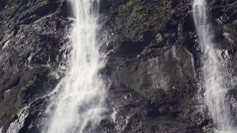 An amazing view of the two streams of th... | Stock Video | Pond5