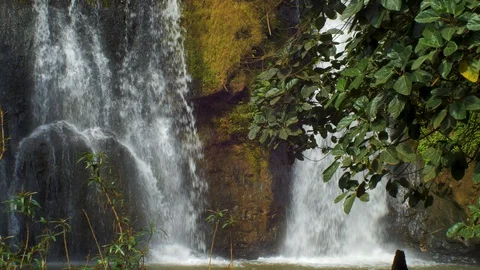 amazing waterfall shot in slow motion.ca... | Stock Video | Pond5