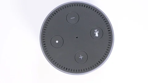 Amazon Alexa Smart Home Assistant Rotati... | Stock Video | Pond5