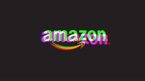 Amazon Logo Glitch Loop Retro TV Animati... | Stock Video | Pond5
