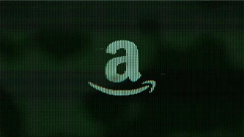 Amazon A Logo Pixel Screen Animation. Fu... | Stock Video | Pond5