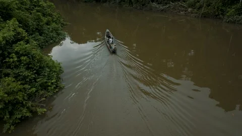 Amazon Rainforest River With Indigenous ... | Stock Video | Pond5
