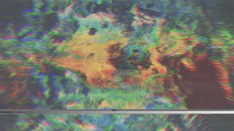 Ambient holographic texture. Corrupted d... | Stock Video | Pond5