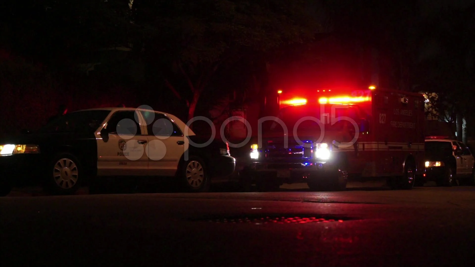 Ambulances At Night