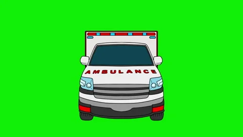Ambulance Car Front 4K | Stock Video | Pond5