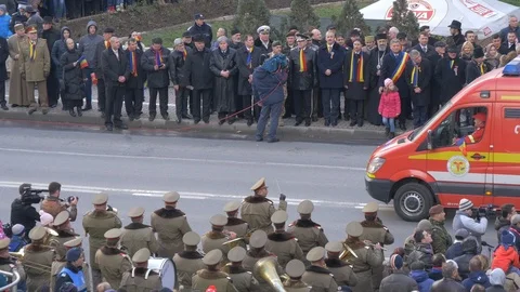 Ambulance car at the National Day parade... | Stock Video | Pond5