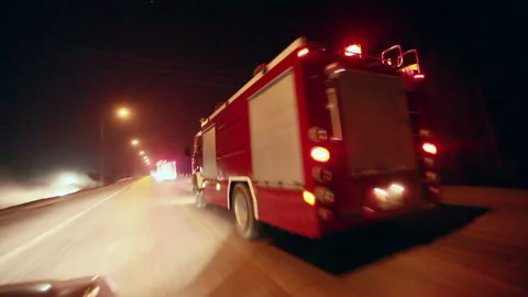Fire Truck Night Stock Videos – Royalty-Free HD & 4K Videos