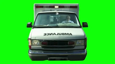 Ambulance Greenscreen | Stock Video | Pond5