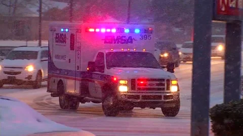 Ambulance Snow Stock Video Footage | Royalty Free Ambulance Snow Videos ...