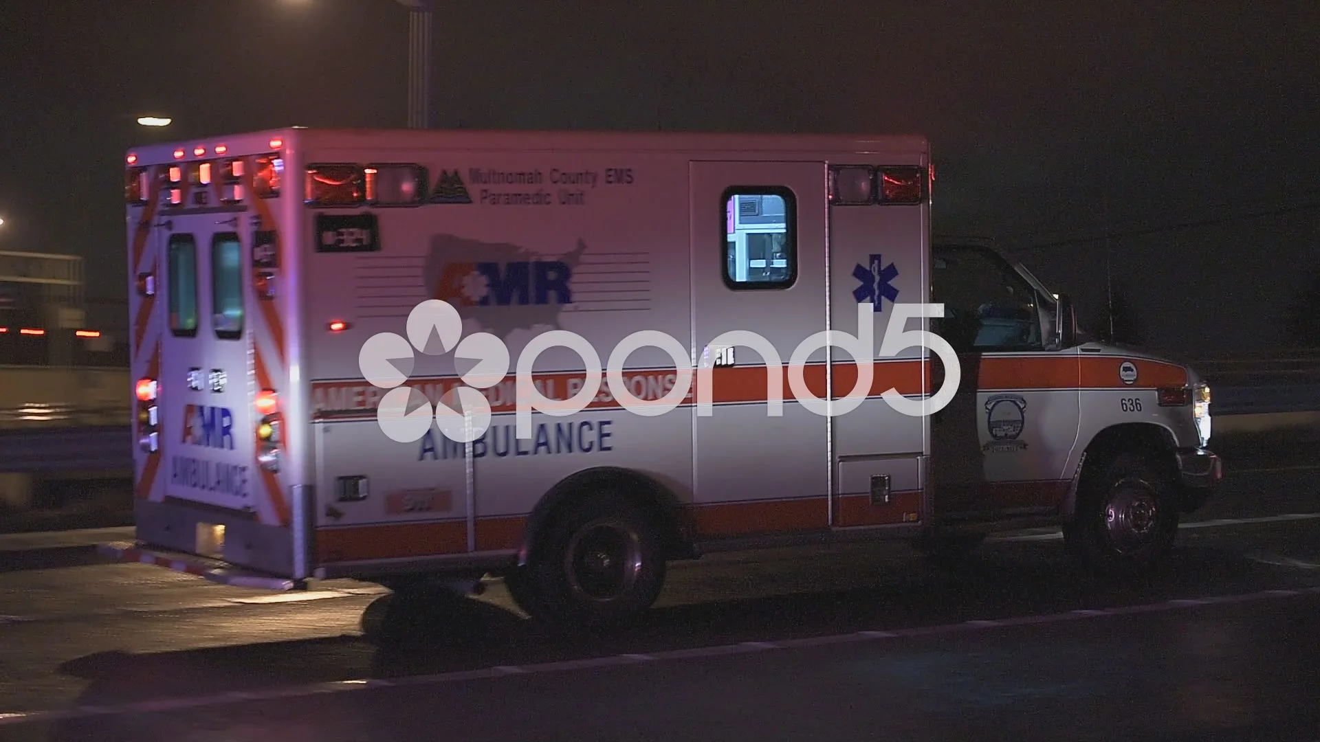 Amr Ambulance At Night