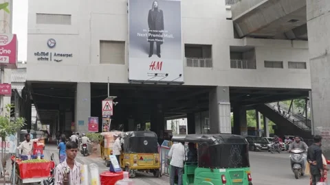 Ameerpet metro train station in hyderaba... | Stock Video | Pond5
