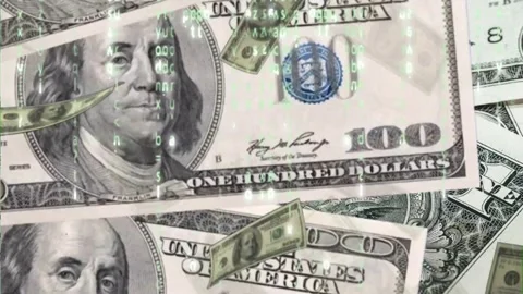 american dollar banknotes with motion ef... | Stock Video | Pond5