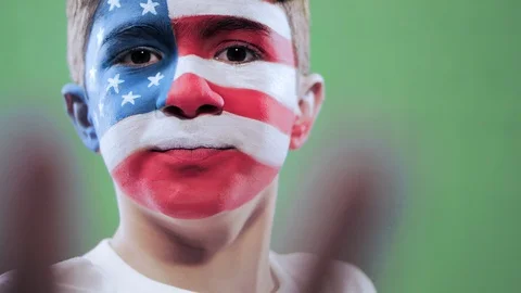 American fan celebrating victory with st... | Stock Video | Pond5