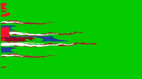 American flag 2D animation on key-able g... | Stock Video | Pond5