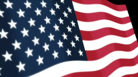 American Flag Background Loop | Stock Video | Pond5