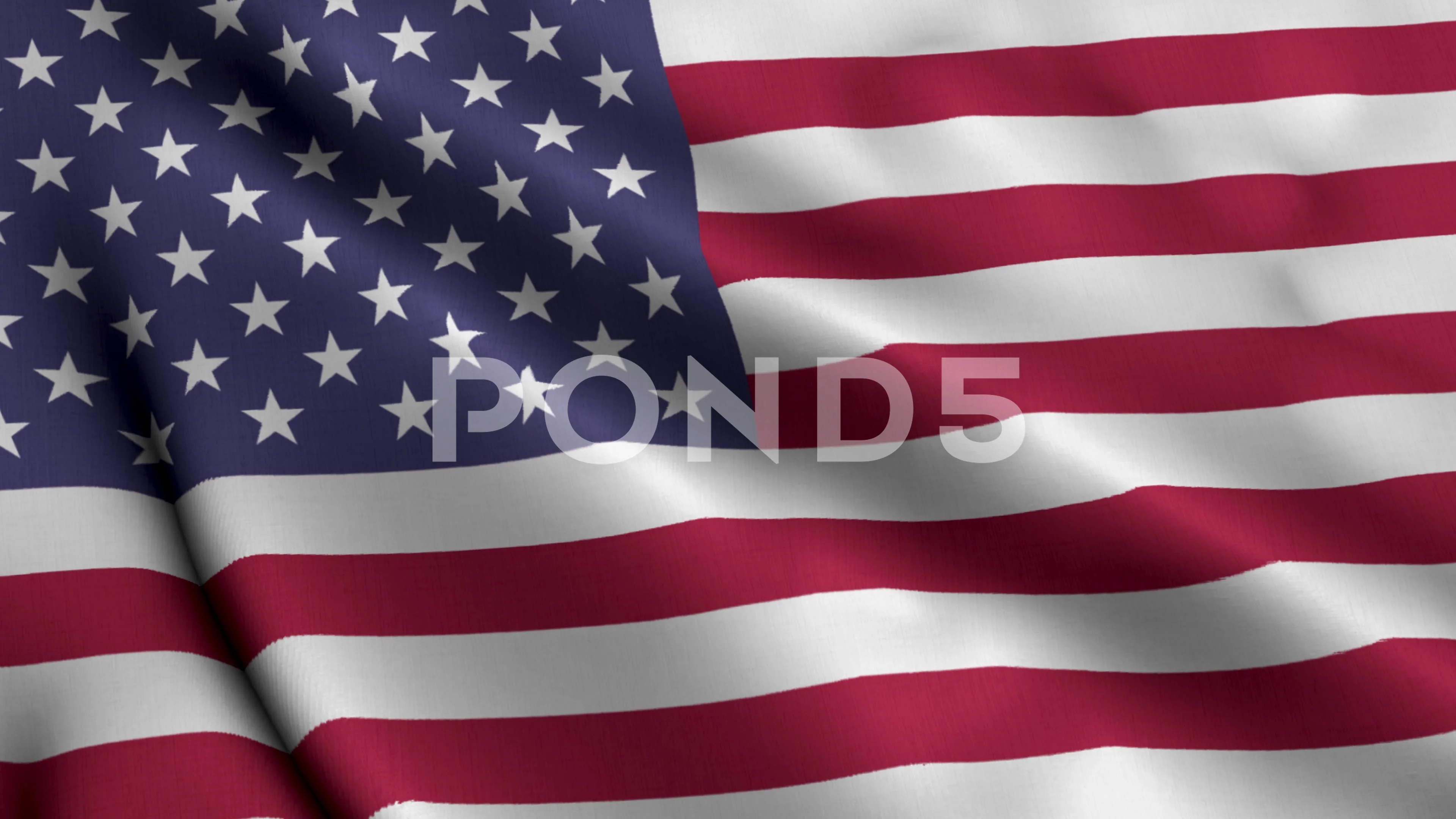 Waving American Flag High Resolution