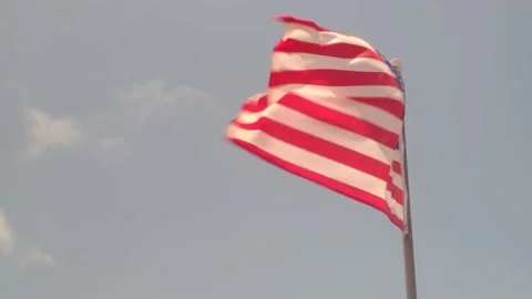 American Flag Waving Slow Motion. Indepe... | Stock Video | Pond5