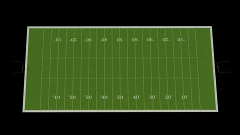 American football court against black ba... | Stock Video | Pond5