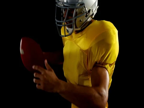 American football player cheering with b... | Stock Video | Pond5