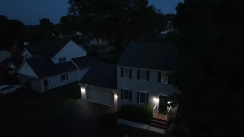 Exterior House Night Stock Videos – Royalty-Free HD & 4K Videos | Pond5