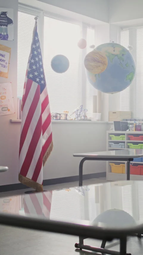 American Primary School: Interior of Mod... | Stock Video | Pond5